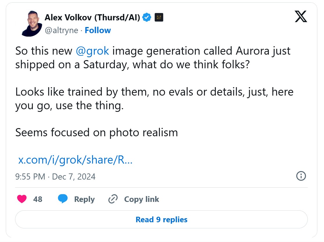 X Илона Маска получил новый генератор изображений Aurora | Форум MMGP